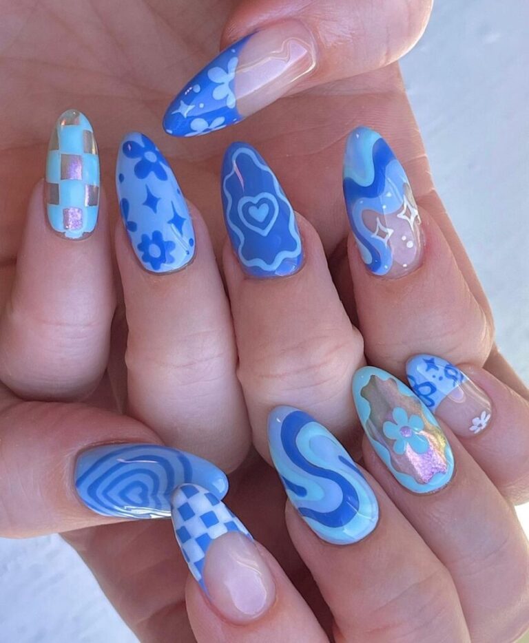 20 Blue Nail Ideas to Amp Up Your Style: Edgy and Vibrant - 160grams