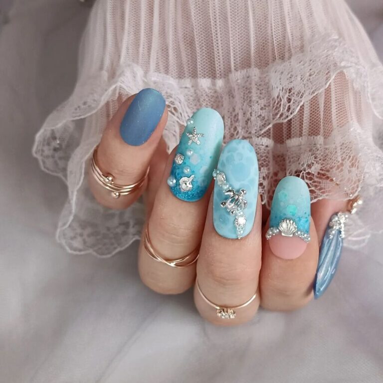 20 Blue Nail Ideas to Amp Up Your Style: Edgy and Vibrant - 160grams