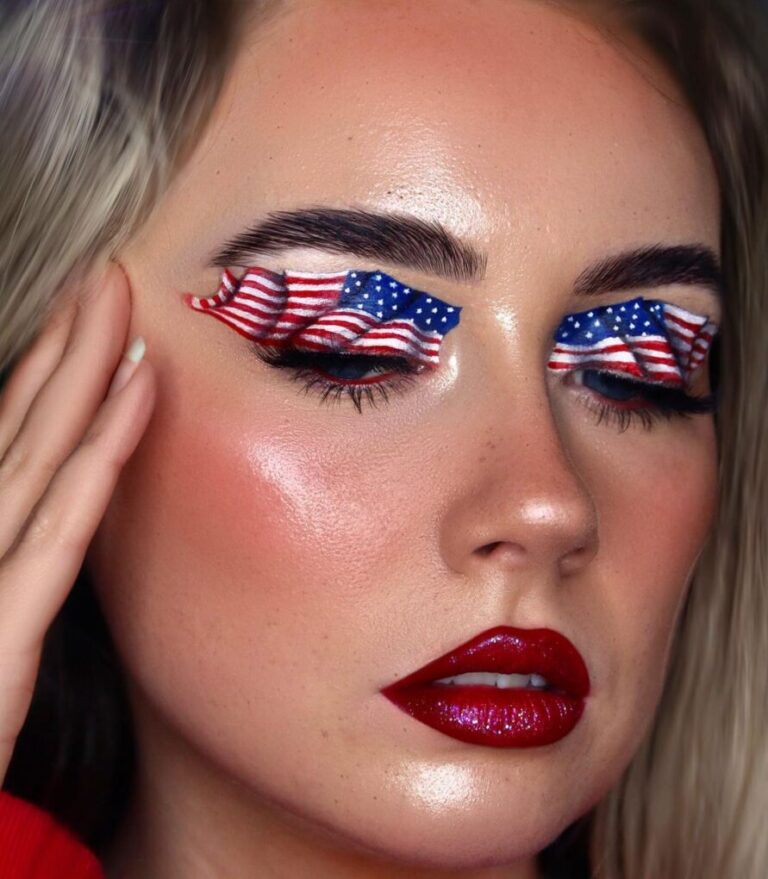 25 Festive Makeup Looks for the 4th of July: Patriotic Glam - 160grams